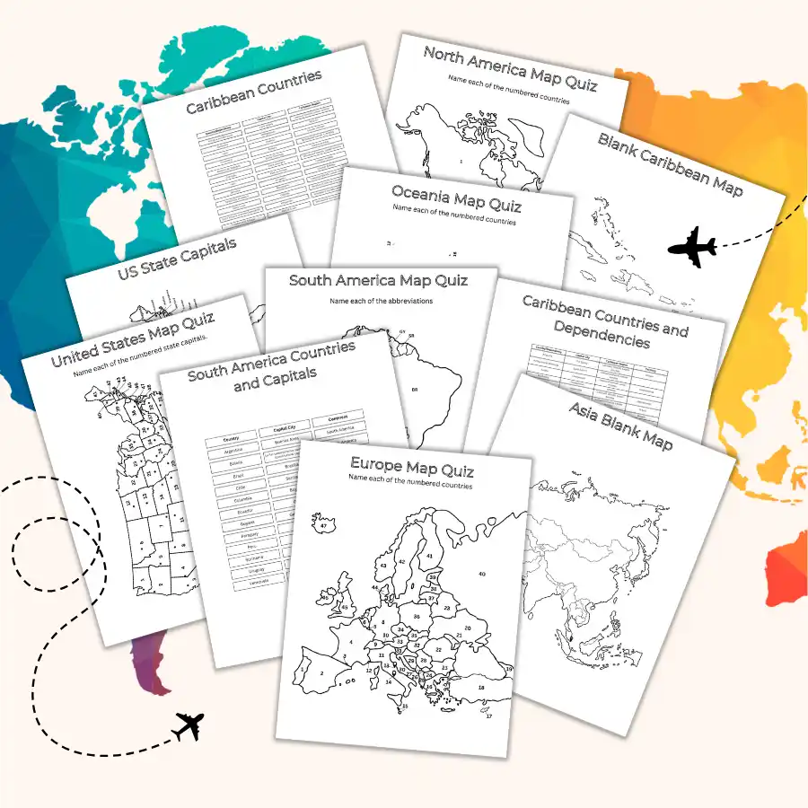 Us Geography Worksheets Pdf U.S. Geography Map Worksheets PRINTABLES