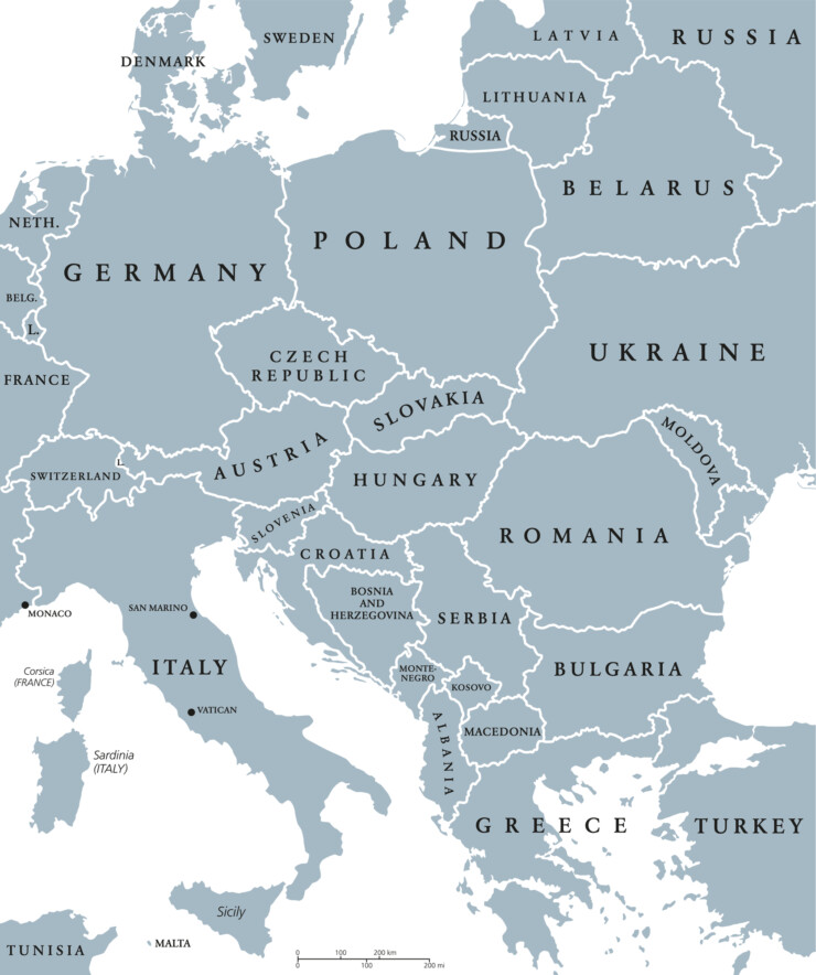 Eastern European Countries: Full List, Capitals, and Map - The Facts ...