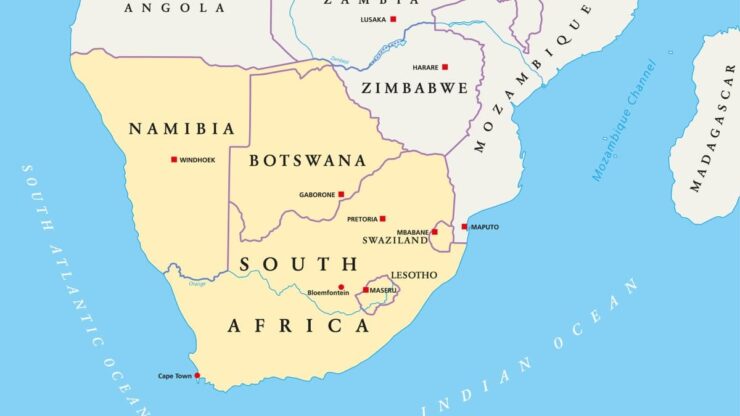 Southern African Countries: Full List, Capitals, and Map - The Facts ...